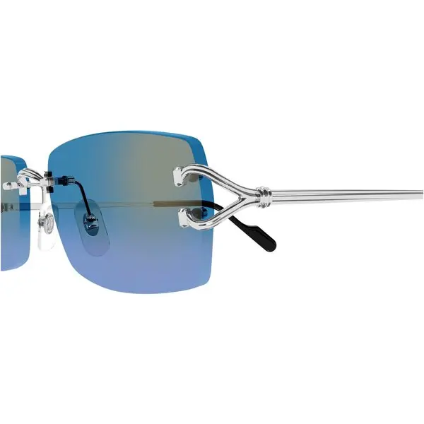 Cartier Rimless Rectangular Sunglasses