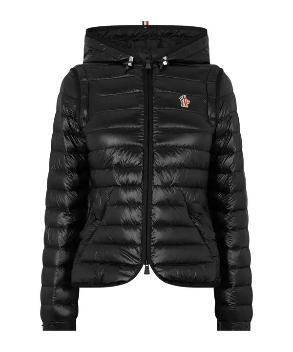 Moncler Long-sleeved Cotton-padded Jacket - Black