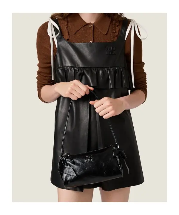 Miu Miu Shiny Leather Pouch