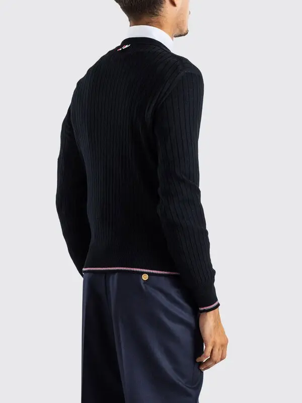 Thom Browne Ribbed Crewneck Sweater