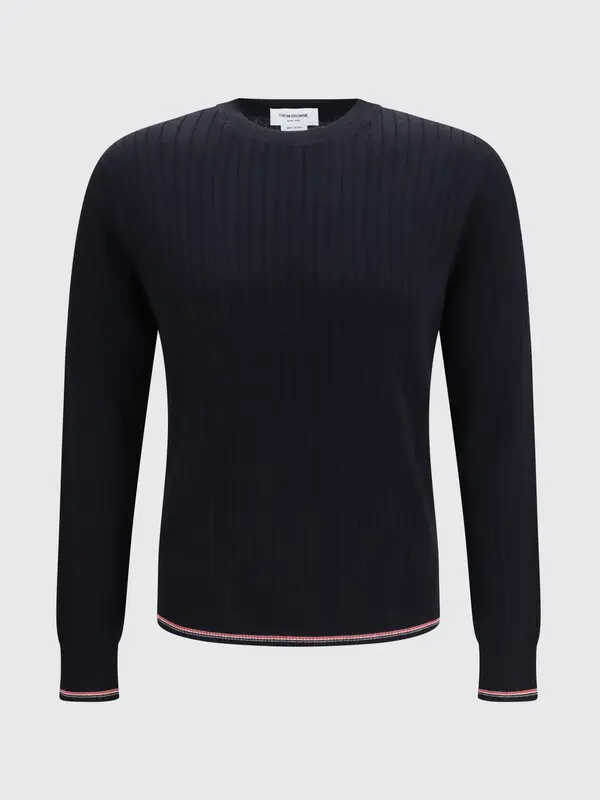 Thom Browne Wool-blend 4-bar Jumper - Navy