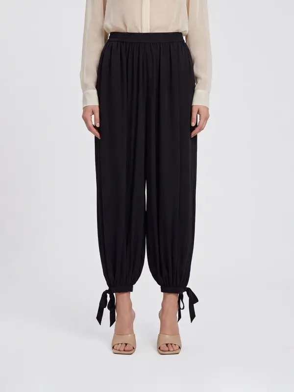 Chloé Gathered Pants With Tie Detail