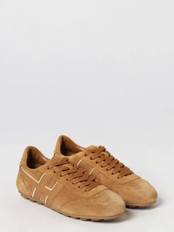 Hogan Suede Lace-up Sneakers - Beige