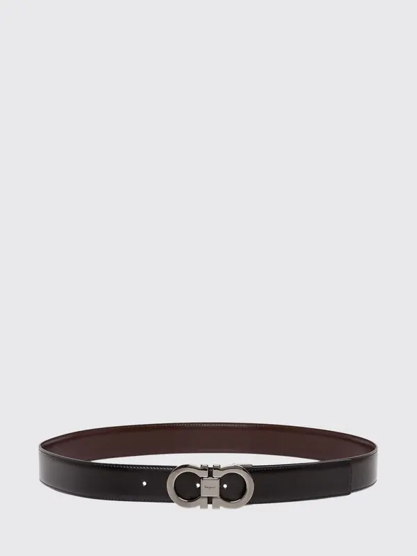 FERRAGAMO Gancini Belt - Brown