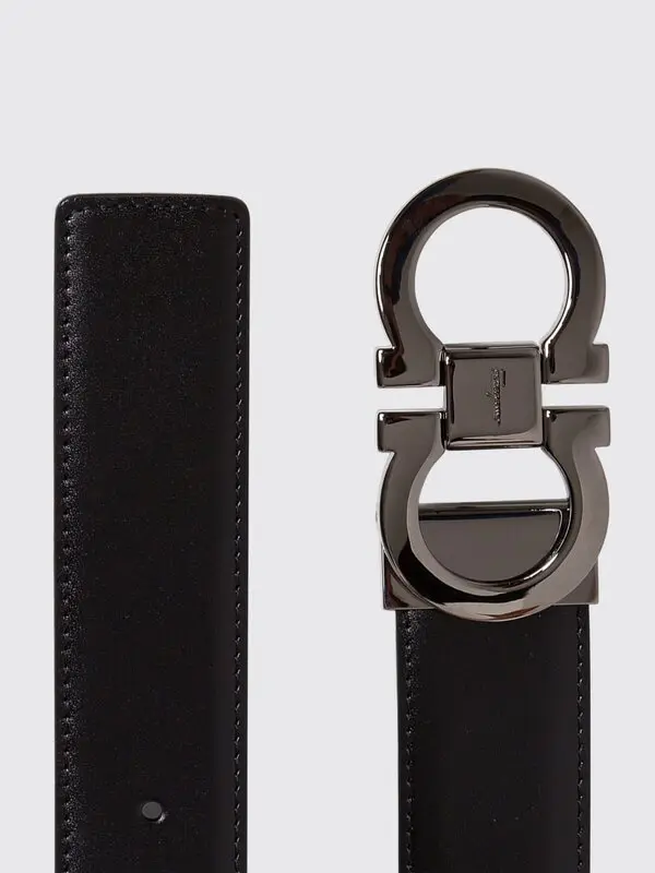 FERRAGAMO Gancini Belt - Brown