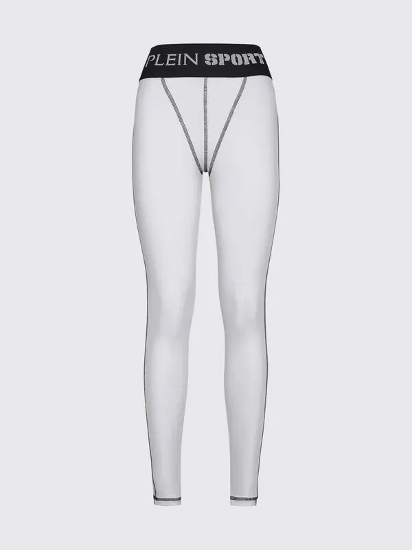 PLEIN SPORT Leggings With Contrast Stitching - White