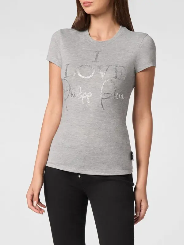 Philipp Plein Embellished T-shirt - Grey