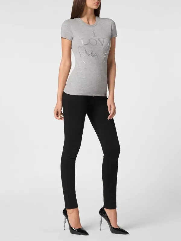 Philipp Plein Embellished T-shirt - Grey