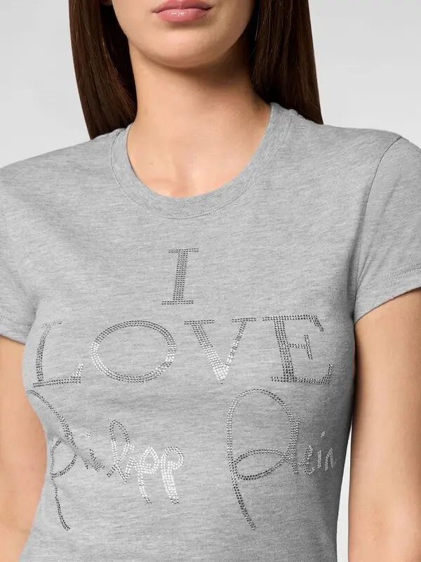 Philipp Plein Embellished T-shirt - Grey