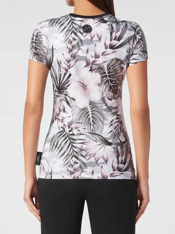 PLEIN SPORT Tiger And Floral Print T-shirt