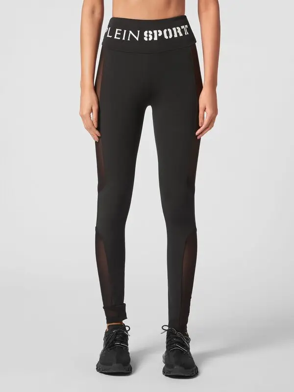 PLEIN SPORT Mesh Panel Leggings