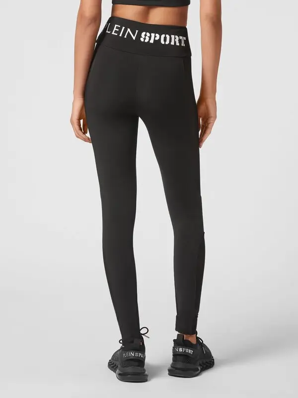 PLEIN SPORT Mesh Panel Leggings