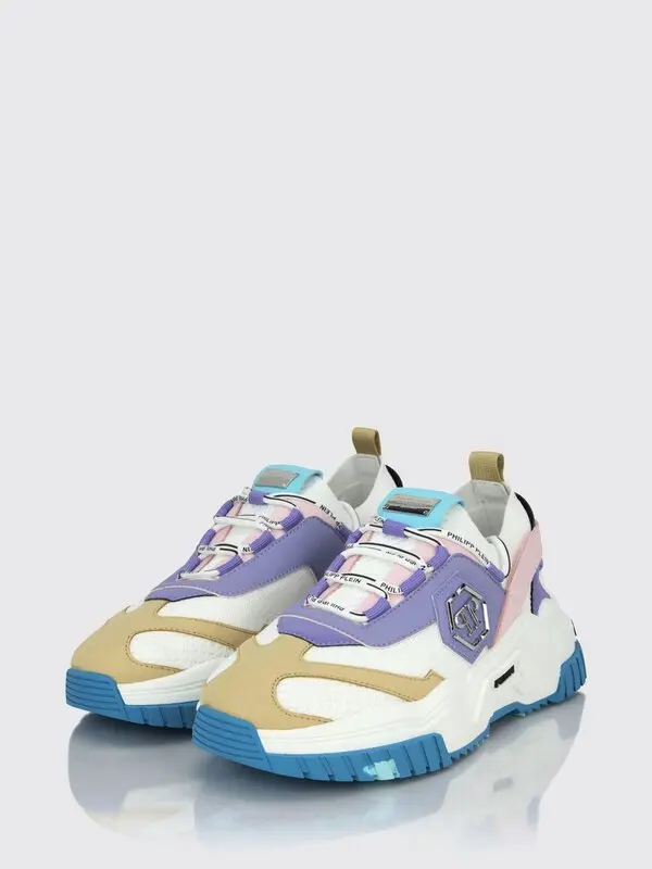 Philipp Plein Paneled Lace Up Sneakers