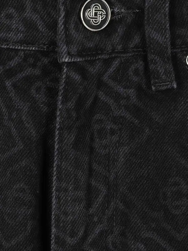 Casablanca Monogrammed Wide-leg Jeans