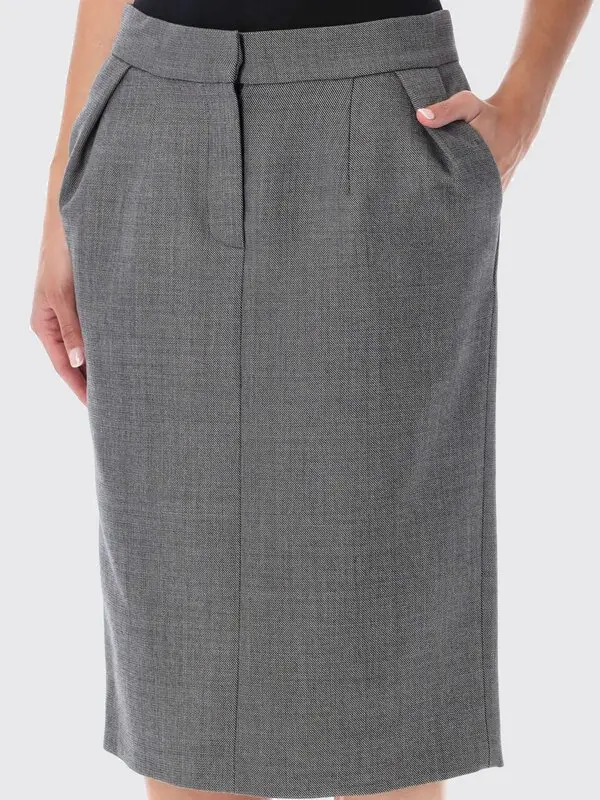Magda Butrym Pleated Midi Skirt