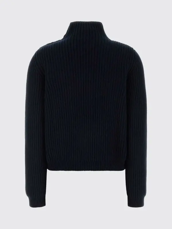 FERRAGAMO Ribbed Turtleneck With Button Detail