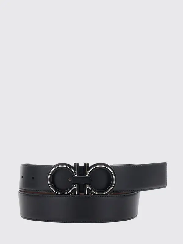 FERRAGAMO Gancini Buckle Belt - Black