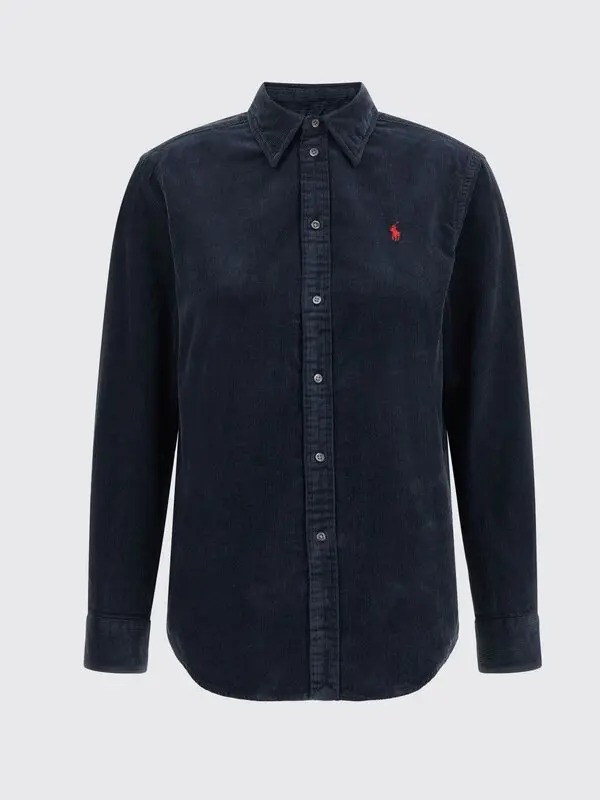 Polo Ralph Lauren Slim Fit Velvet Shirt - Navy