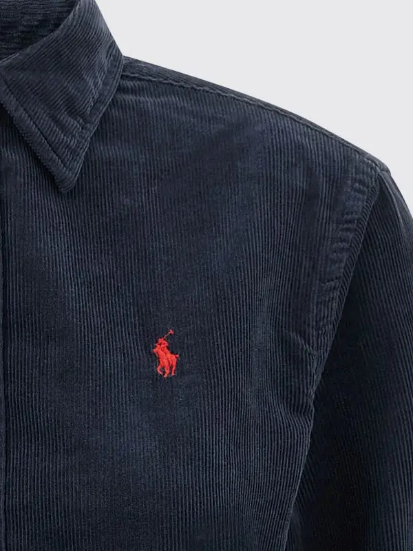 Polo Ralph Lauren Slim Fit Velvet Shirt - Navy