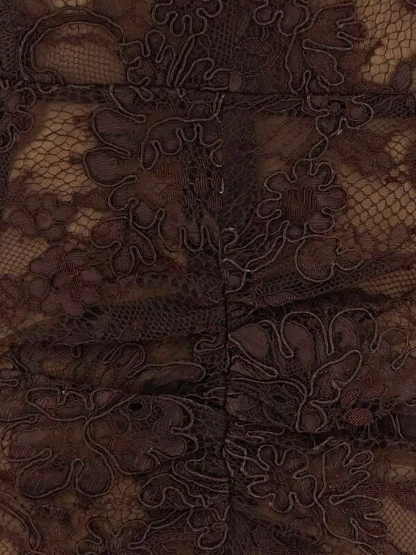 SELF-PORTRAIT Lace Belted Dress