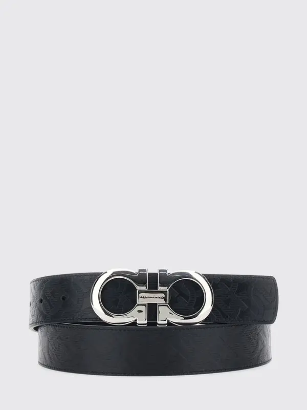 FERRAGAMO Gancini Belt - Black