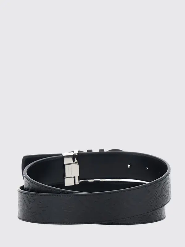 FERRAGAMO Gancini Leather Belt - Black