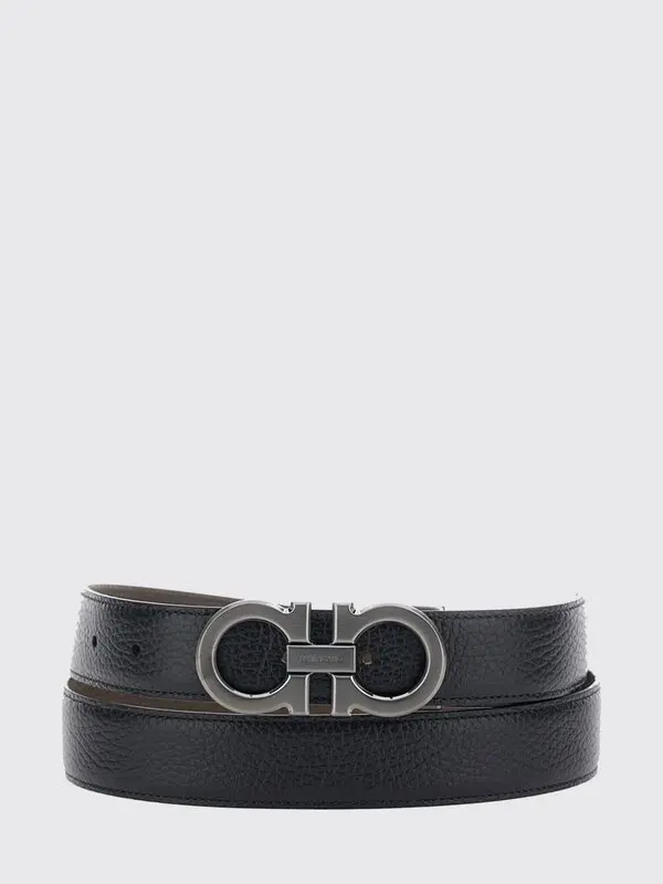 FERRAGAMO Gancini Belt - Black