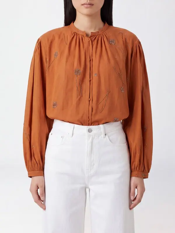 FORTE_FORTE Cotton And Silk Blouse - Black 1