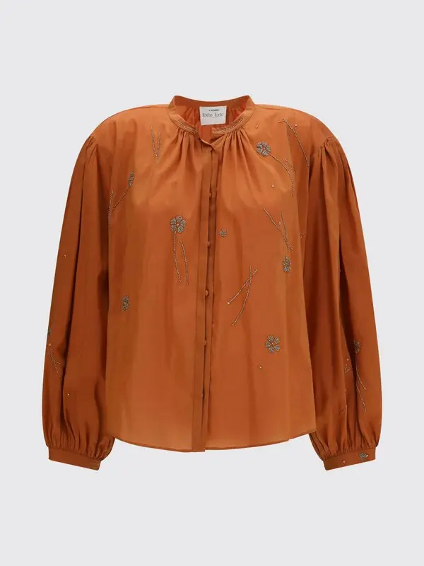 FORTE_FORTE Cotton And Silk Blouse - Black 1