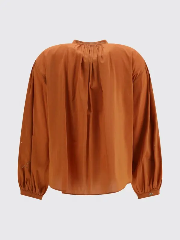 FORTE_FORTE Cotton And Silk Blouse - Black 1