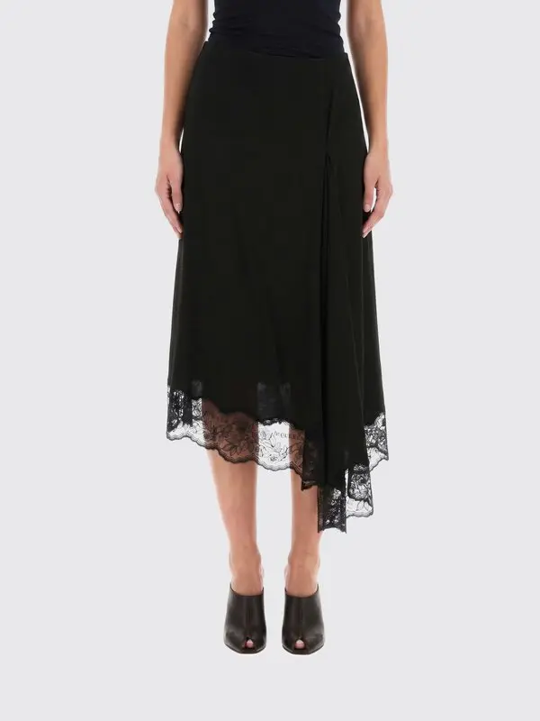 Alexander McQueen Lace Trim Skirt