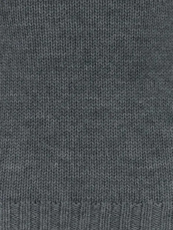 JIL SANDER Ribbed V-neck Pullover - Grey