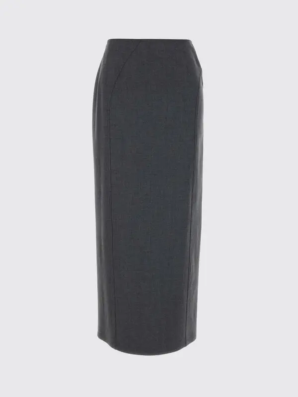 JIL SANDER High-waisted Midi Pencil Skirt - Grey 1
