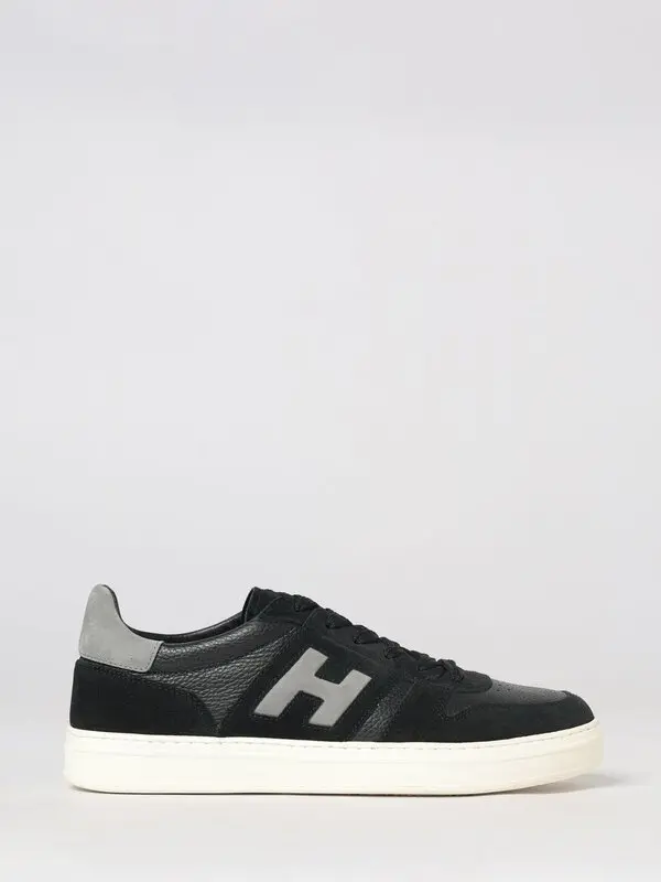 Hogan H668 Hammered And Suede Calfskin Sneakers - Blue 1