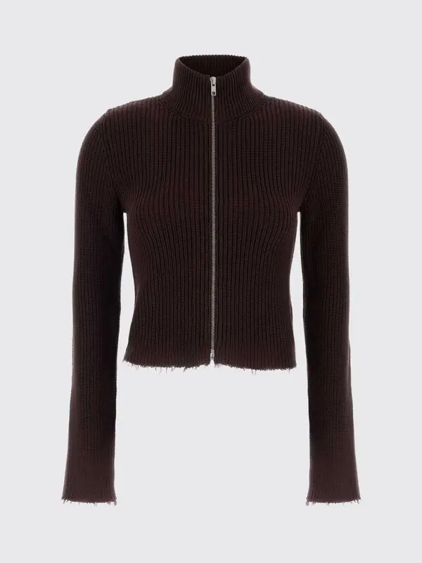 MAISON MARGIELA Ribbed Zip-up Sweater