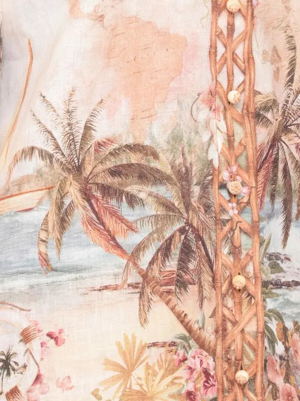 Zimmermann Printed Button-up Shirt