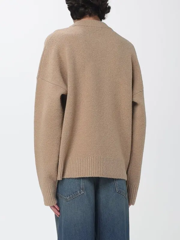 AMI Paris Wool And Alpaca Crewneck Jumper - Beige