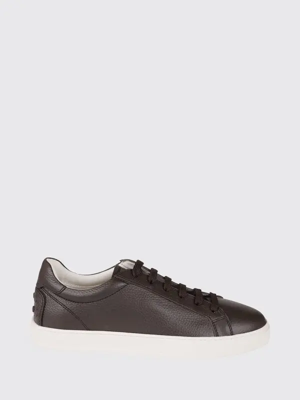 TOD'S Leather Lace-up Sneakers - Brown