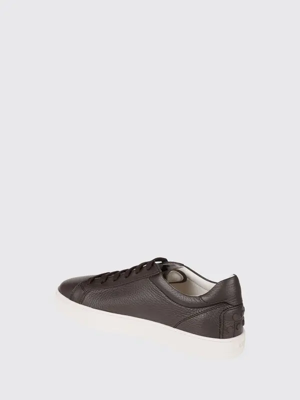TOD'S Leather Lace-up Sneakers - Brown