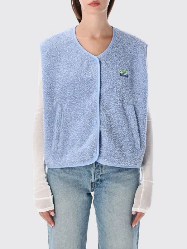 American Vintage Padded Fleece Vest - Blue