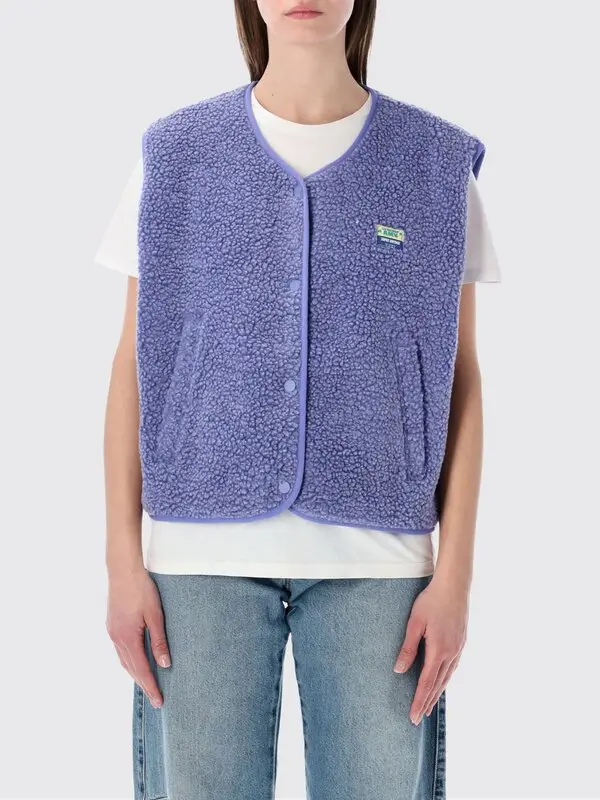American Vintage Padded Fleece Vest - Lavander