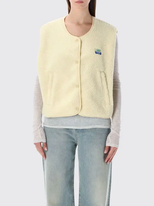 American Vintage Fleece Vest - White