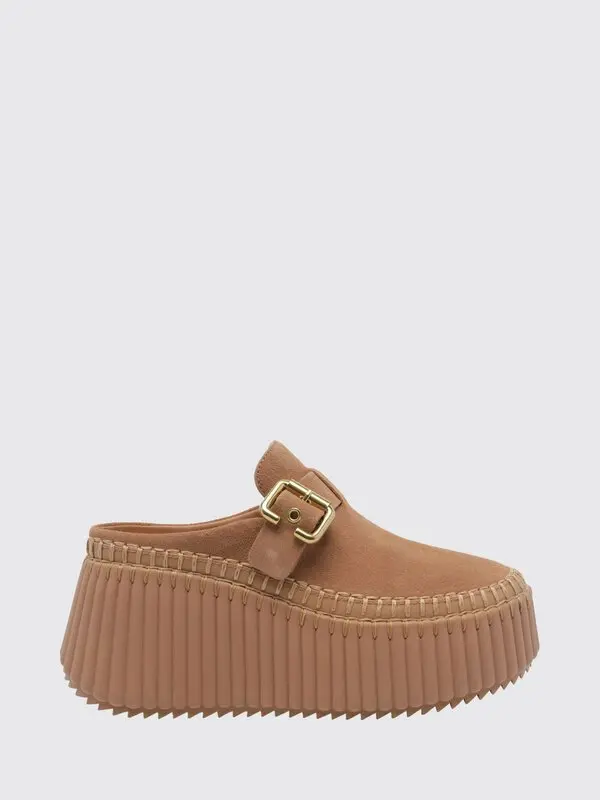 Chloé Suede Mules - Brown