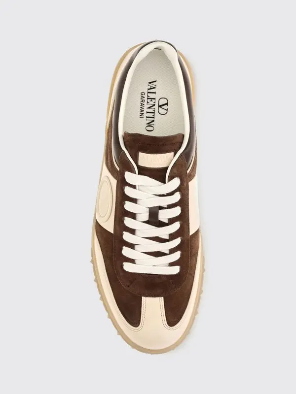 Valentino Garavani Suede And Leather Sneakers