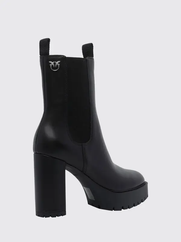 Pinko Leather Platform Chelsea Boots