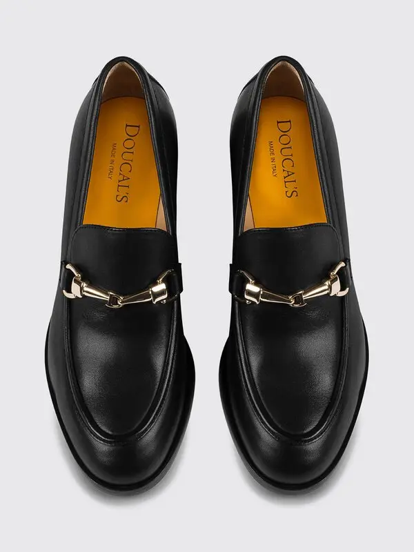 DOUCAL'S Horsebit Loafer - Black