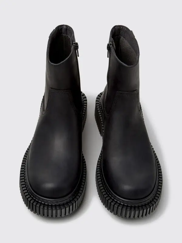 Camper Ankle Boots With Lug Sole
