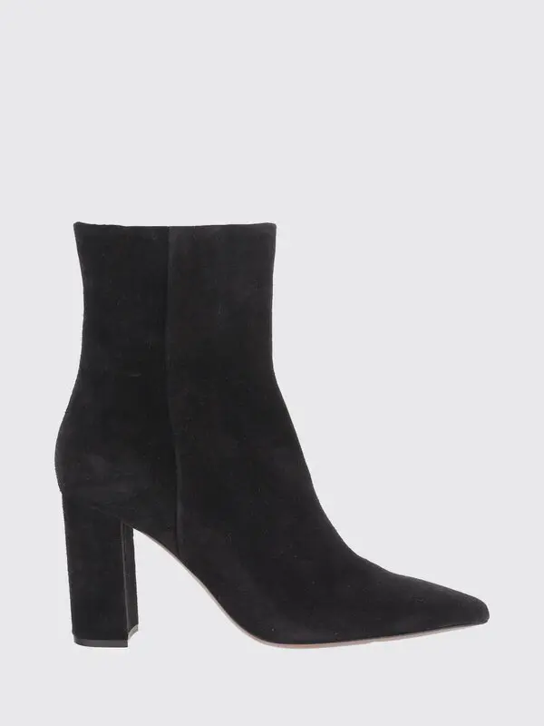 Paris Texas Suede Ankle Boots - Black