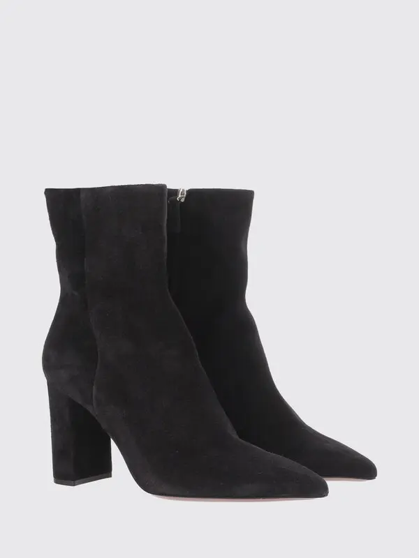 Paris Texas Suede Ankle Boots - Black
