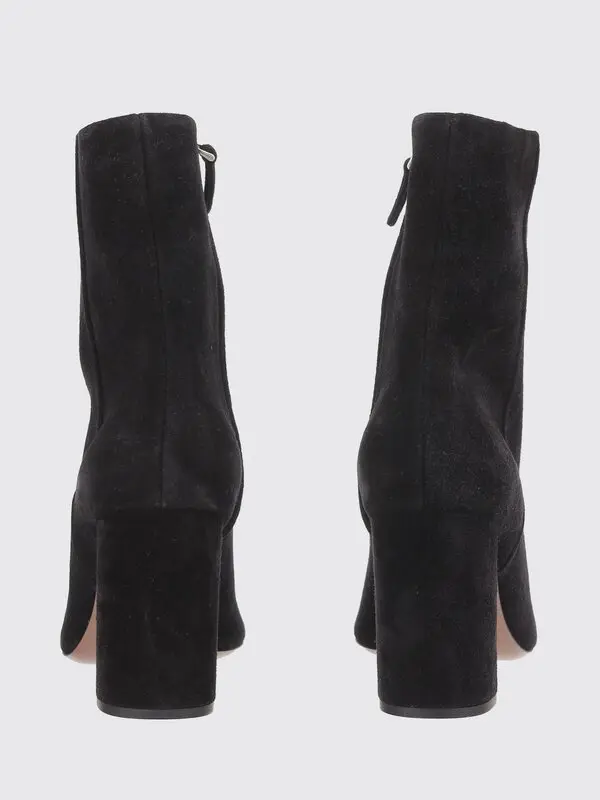 Paris Texas Suede Ankle Boots - Black